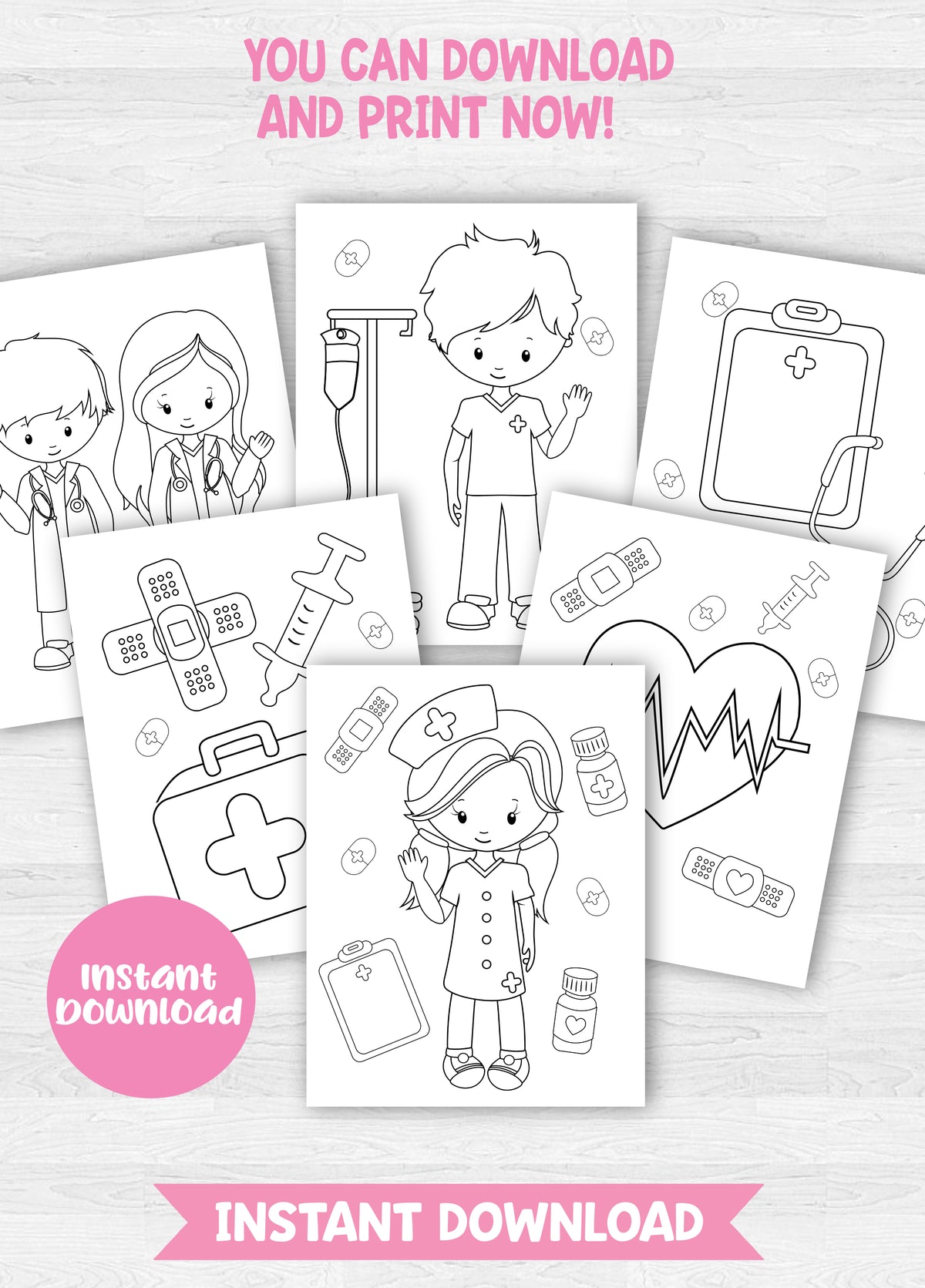 Medicine Coloring Page